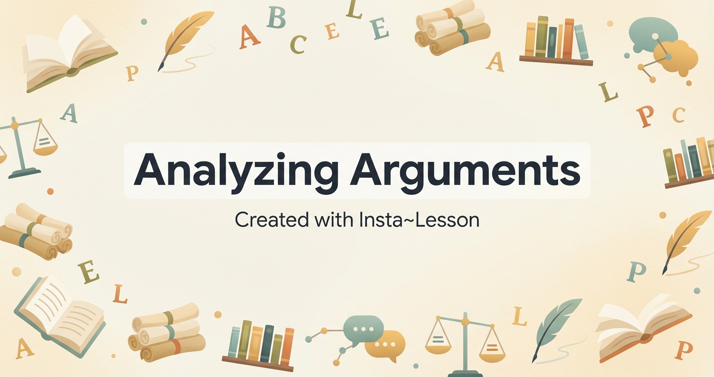 Analyzing Arguments Lesson Plan for Grade 8th Grade | Free ELA Lesson