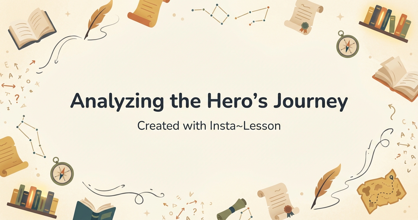Analyzing The Hero's Journey Lesson Plan for Grade 8th Grade | Free ELA ...
