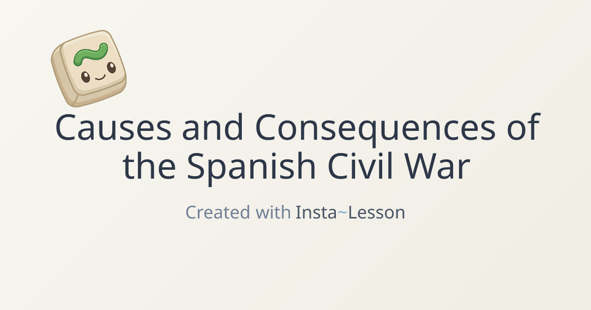 Spanish Civil War Lesson Plan for 11th Grade | Free Social Studies Lesson
