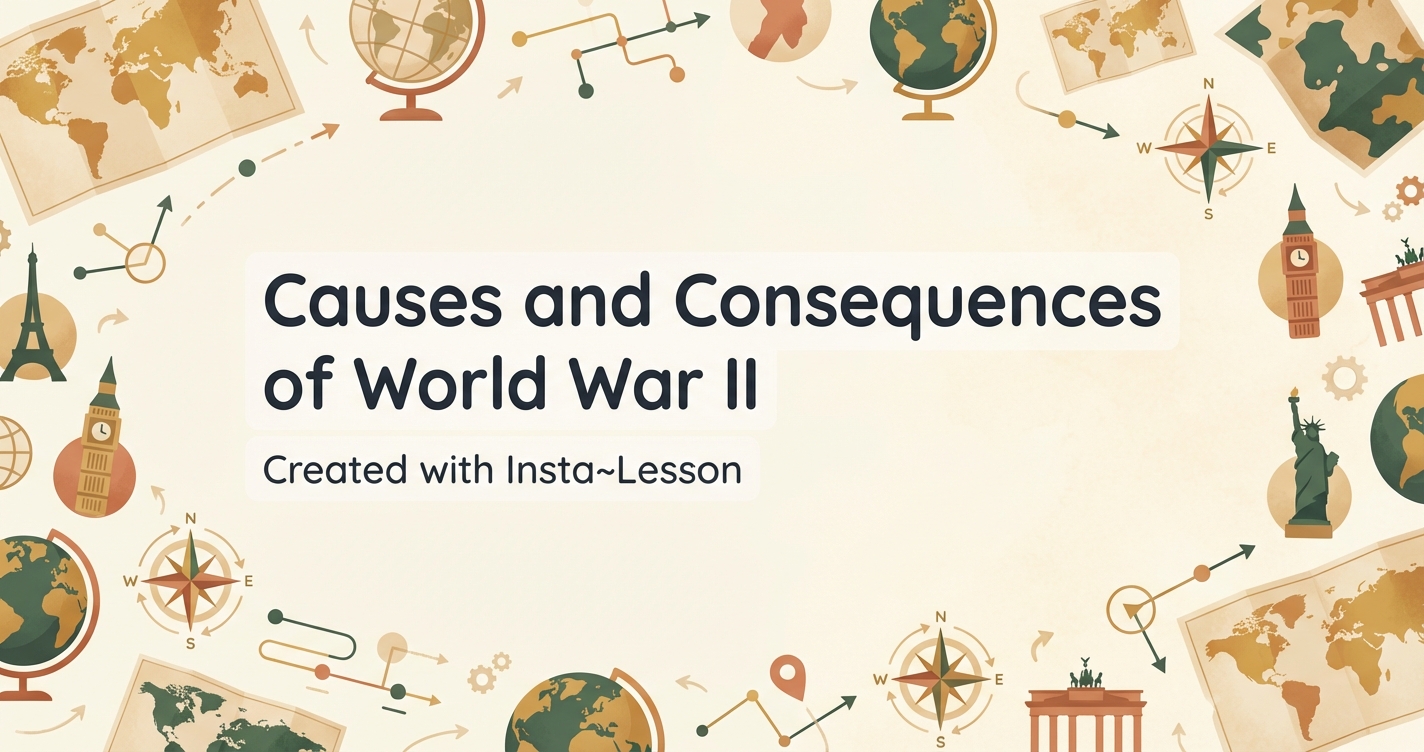 Causes And Consequences Of World War Ii Lesson Plan for Grade 11th ...