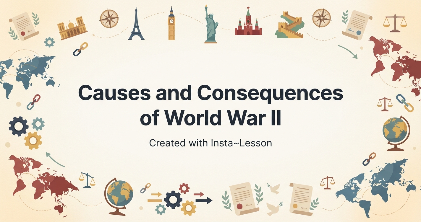 Causes And Consequences Of World War Ii Lesson Plan for Grade 11th ...