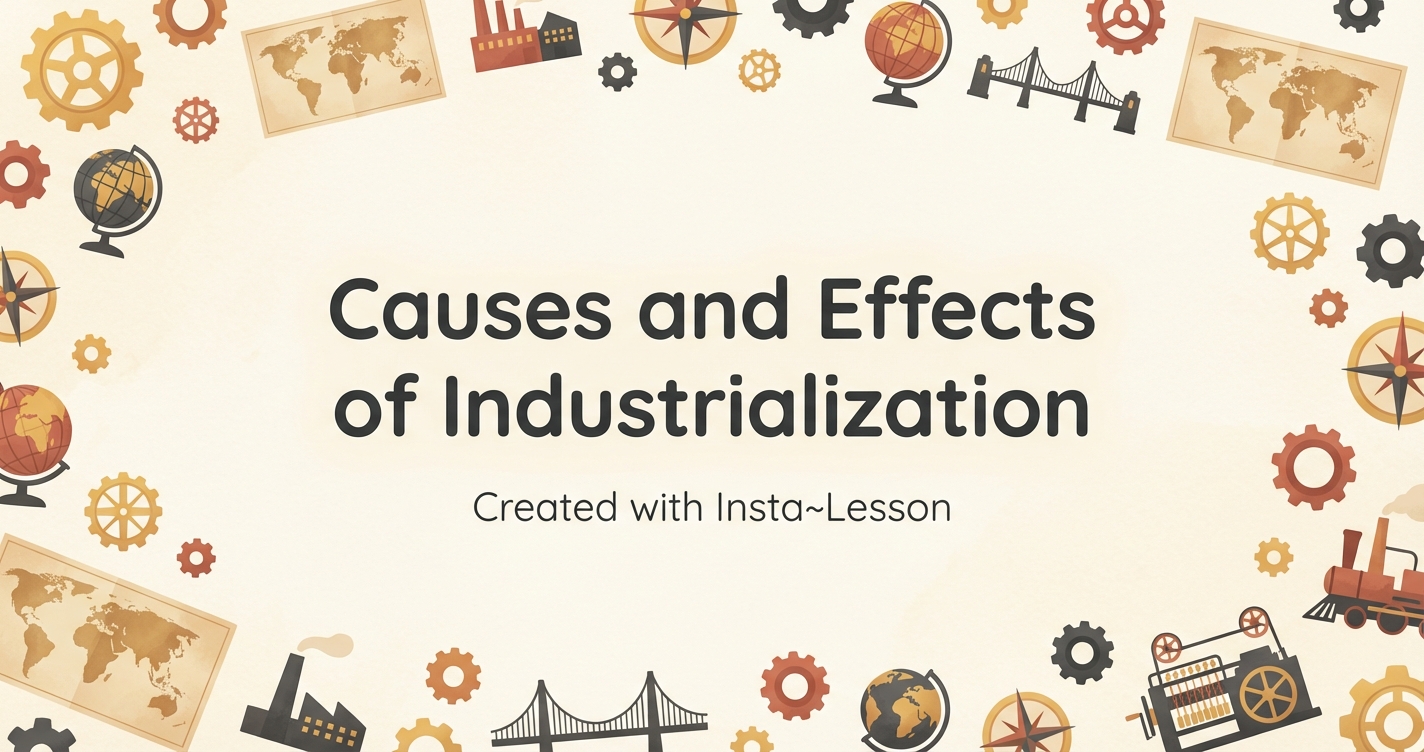 World History: Industrialization Lesson Plan for 10 | Free Social ...