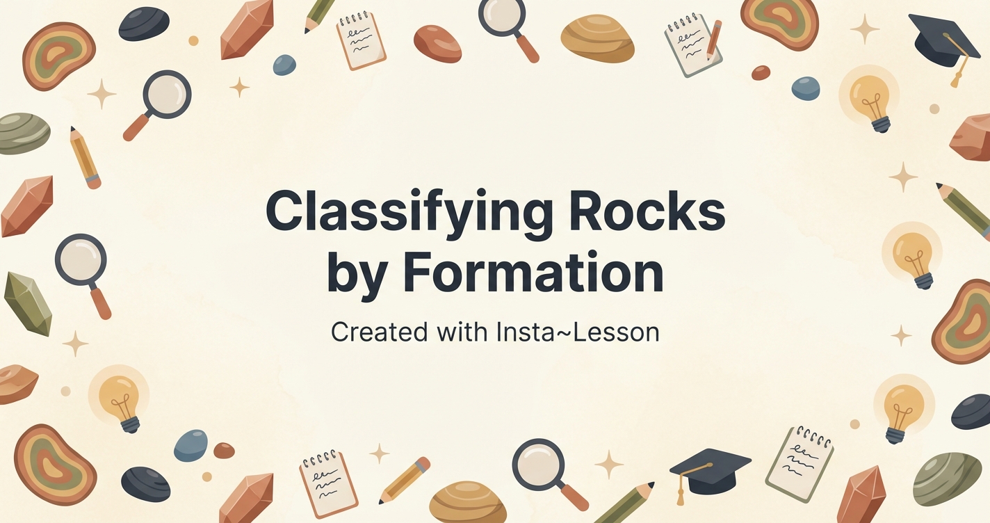 Classifying Rocks By Formation Lesson Plan for Grade 6th Grade | Free ...