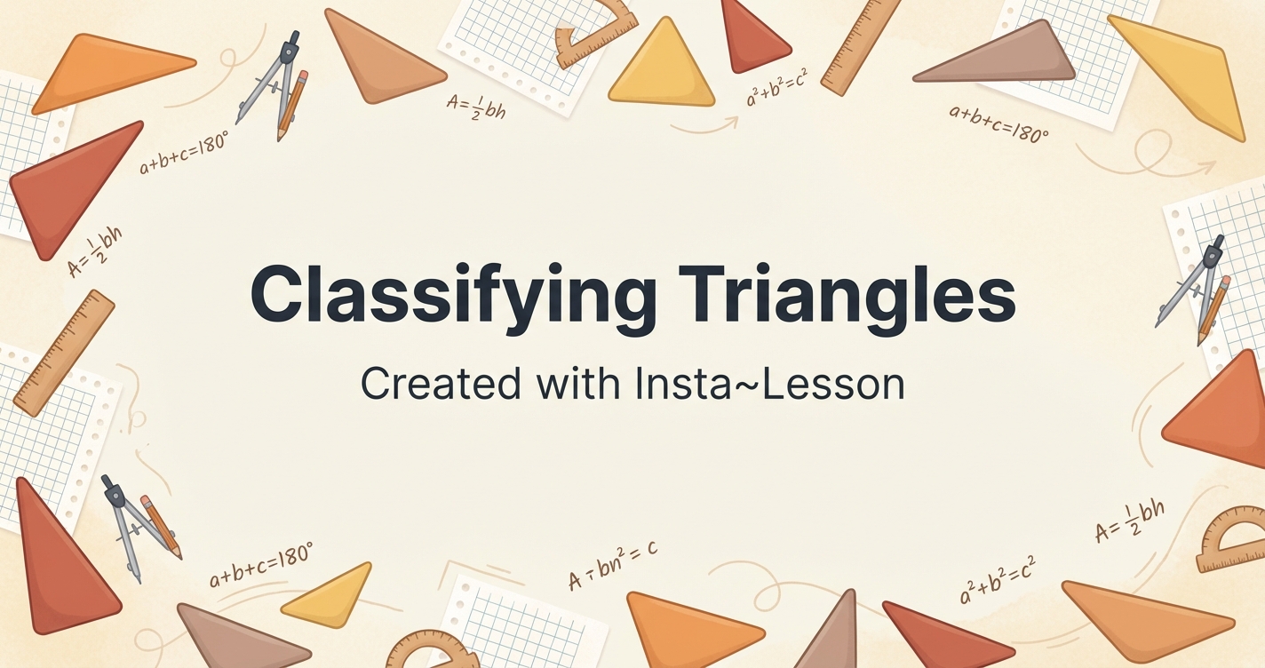 Classifying Triangles Lesson Plan for Grade 6th Grade | Free Math Lesson