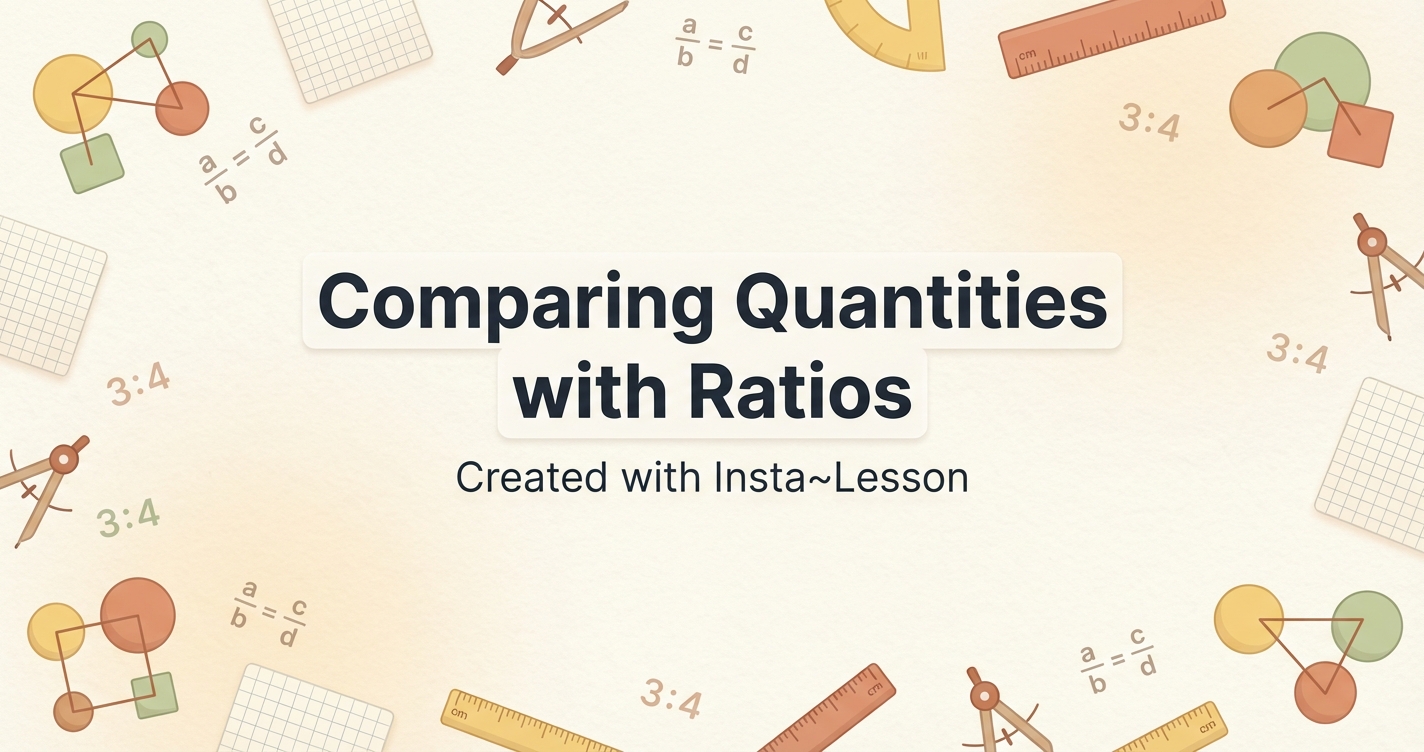 Comparing Quantities With Ratios Lesson Plan for Grade 6 | Free Math Lesson