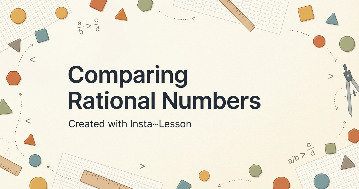 rational numbers Lesson Plan for 6th | Free Math Lesson