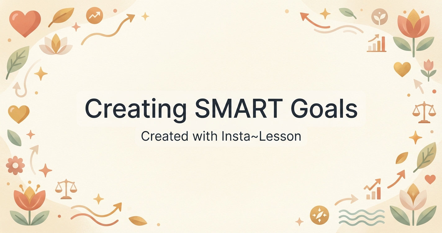 Creating Smart Goals Lesson Plan for Grade Adult | Free Health Lesson