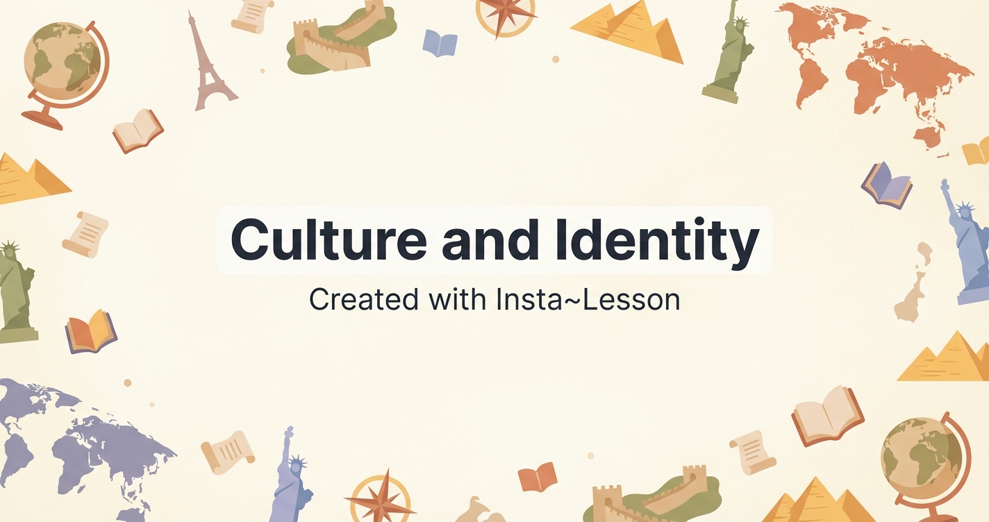 Culture And Identity Lesson Plan for Grade 12th Grade | Free Social ...