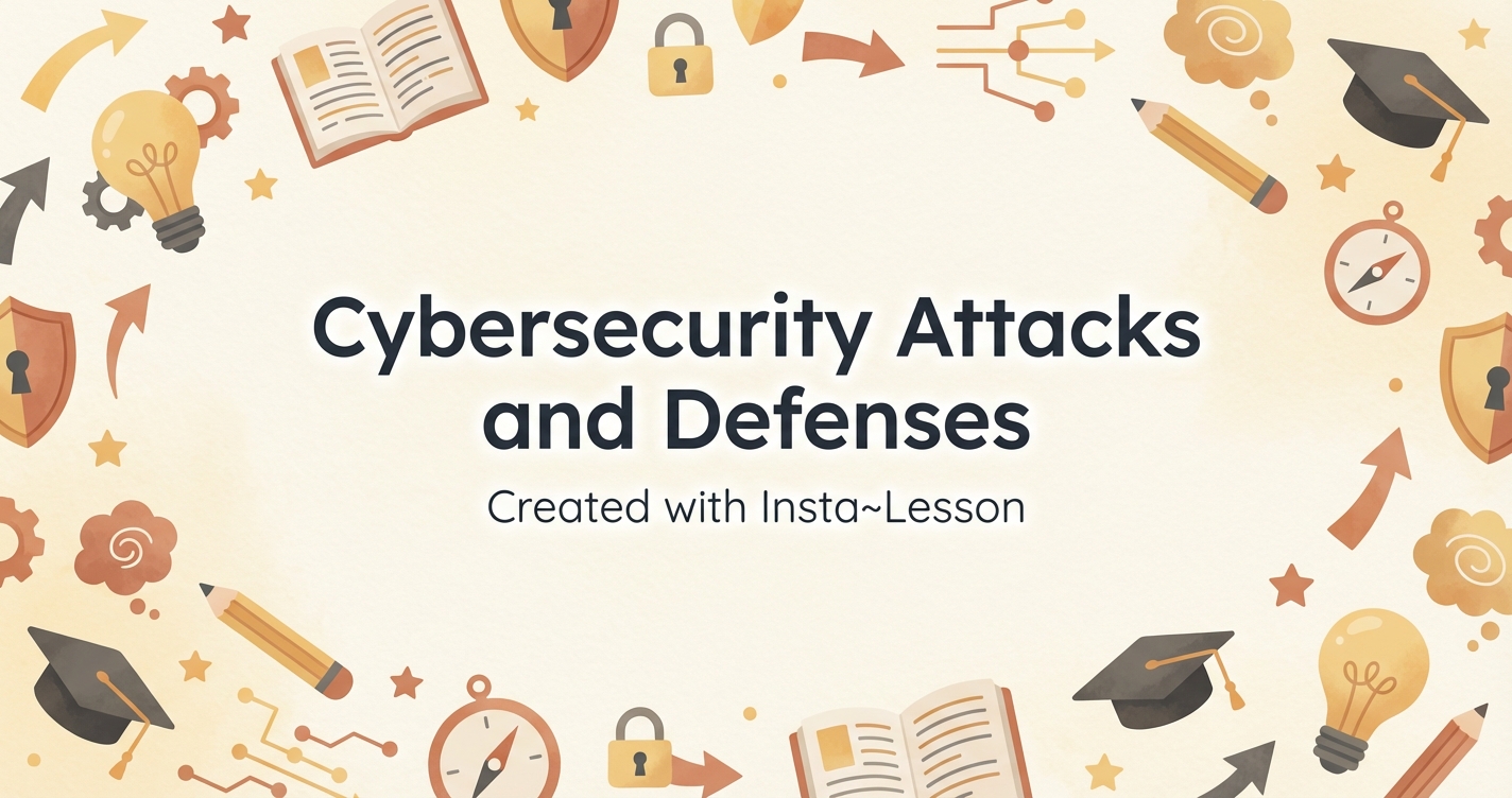 Cybersecurity Attacks And Defenses Lesson Plan for Grade 11th Grade ...