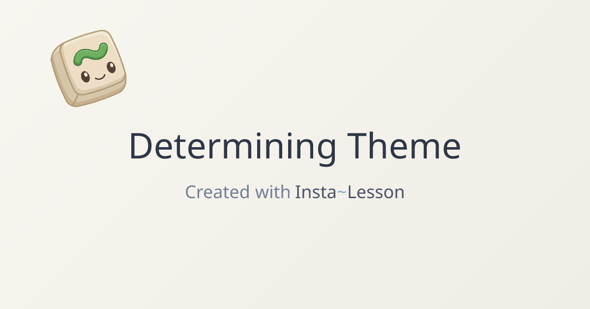Determining Theme Lesson Plan for Grade 9 | Free ELA Lesson