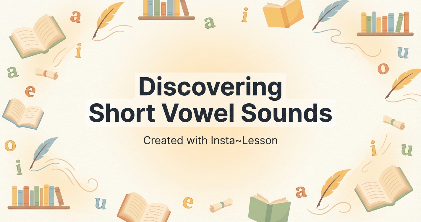 Discovering Short Vowel Sounds Lesson Plan for Kindergarten | Free ELA ...