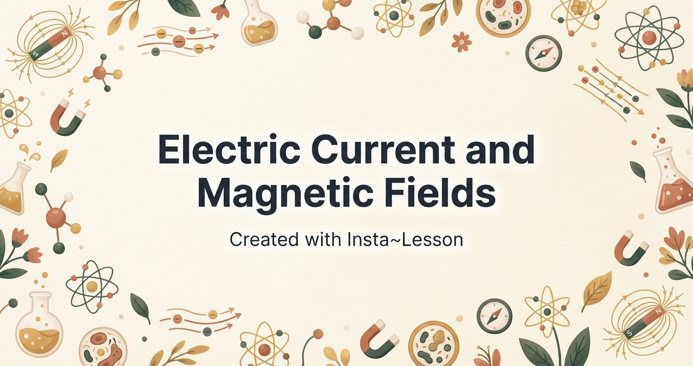 Electric Current And Magnetic Fields Lesson Plan for Grade 11th Grade ...
