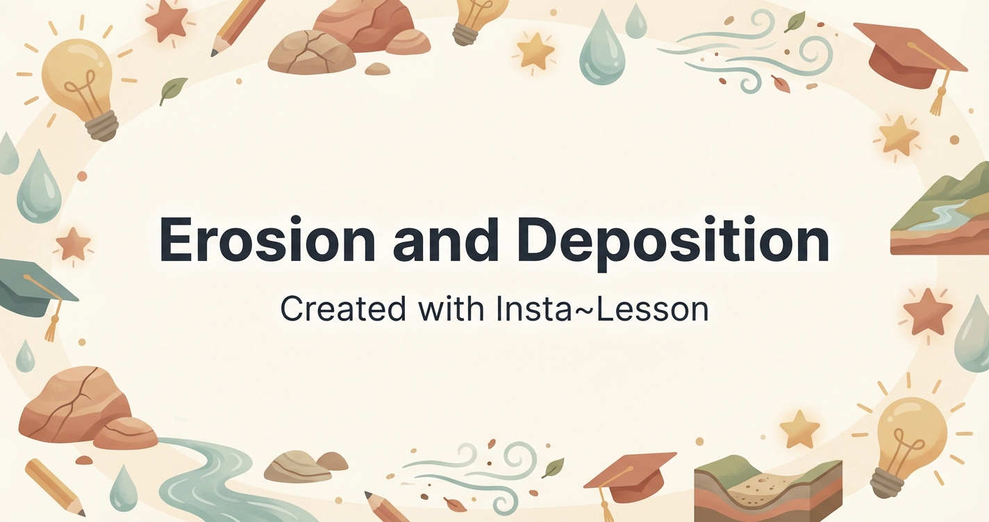 weathering erosion and deposition Lesson Plan for 8th Grade | Free ...