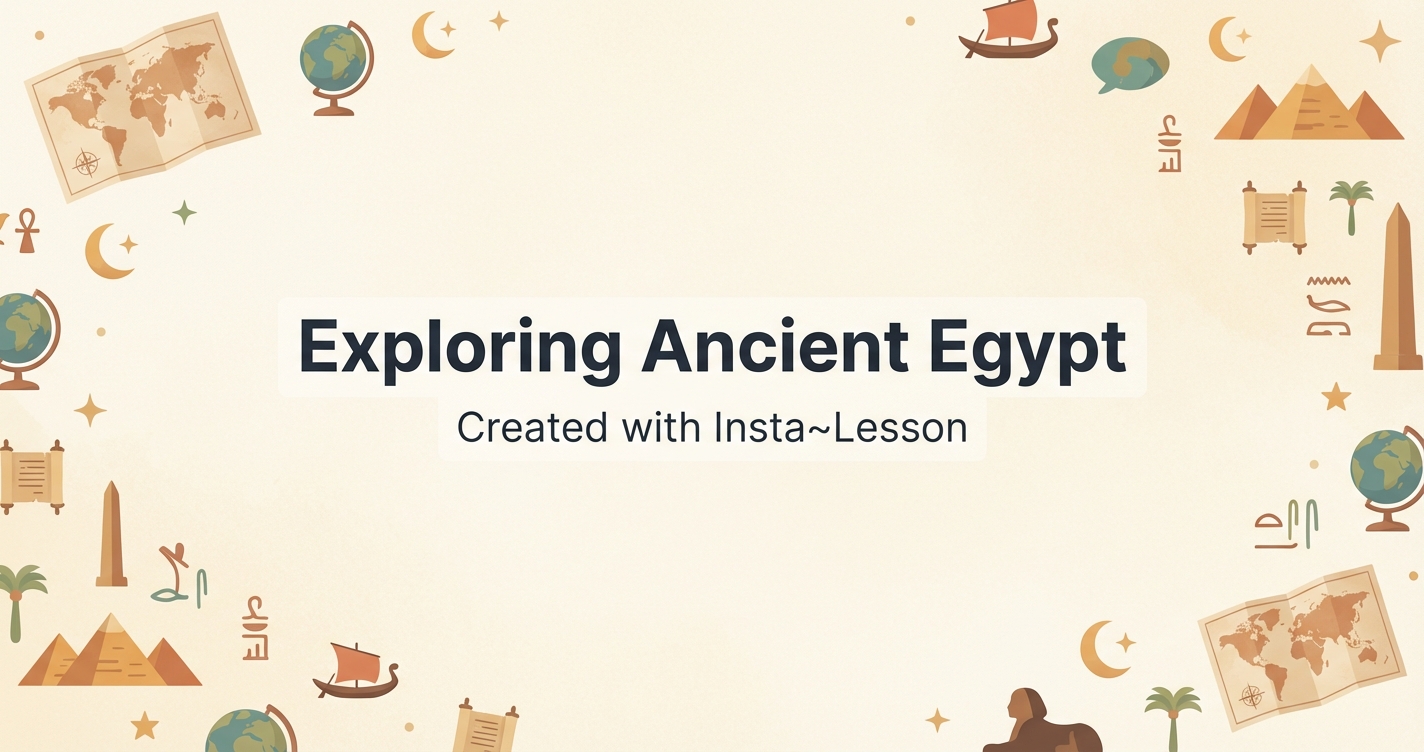 Ancient Egypt Civilizations Lesson Plan for 6th Grade | Free Social ...