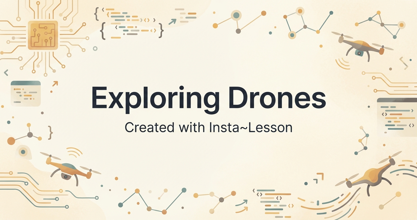 Exploring Drones Lesson Plan for Grade 12th Grade | Free Technology Lesson