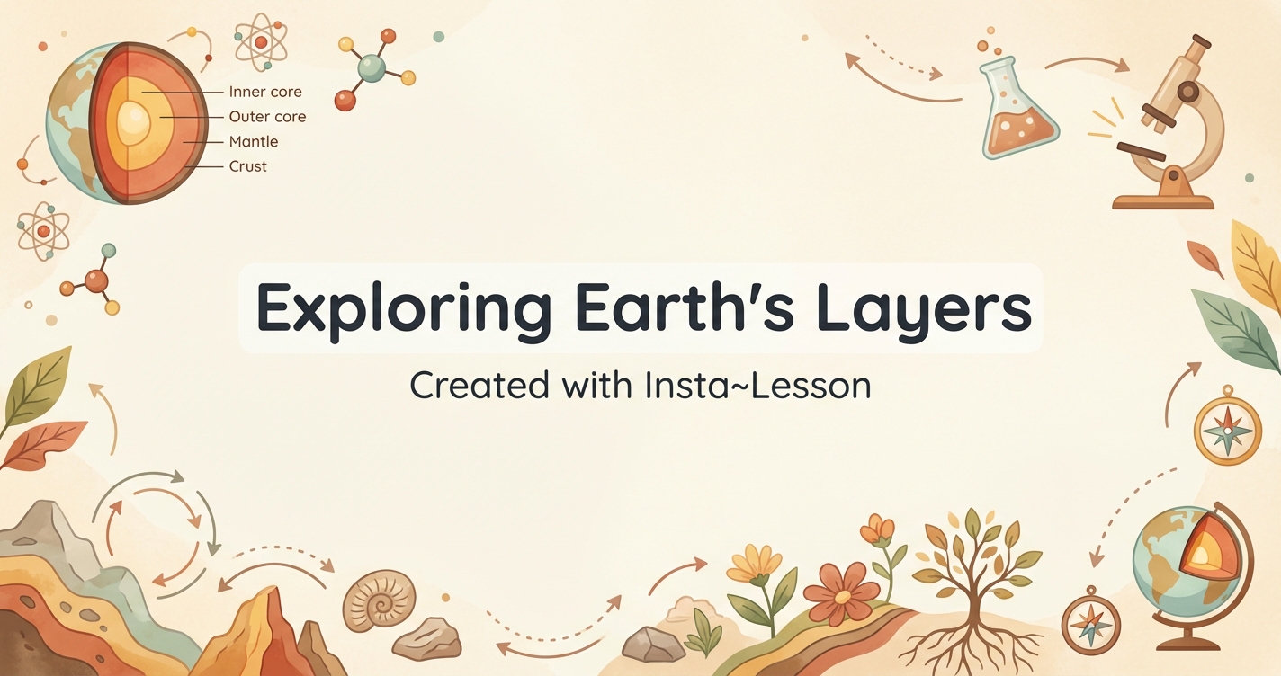 Exploring Earth's Layers Lesson Plan for Grade 8th Grade | Free Science ...