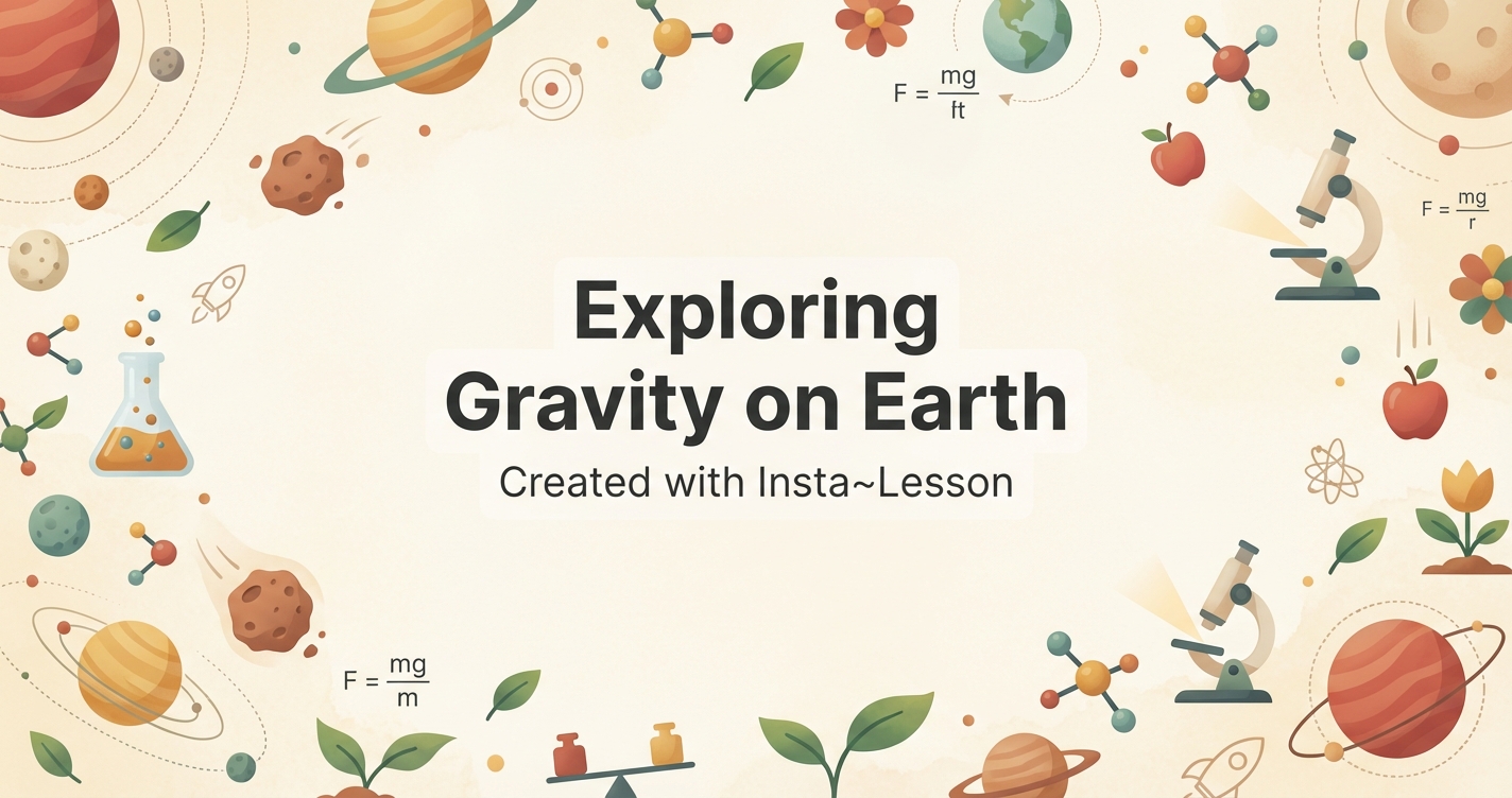 Exploring Gravity On Earth Lesson Plan for Grade 6th Grade | Free ...