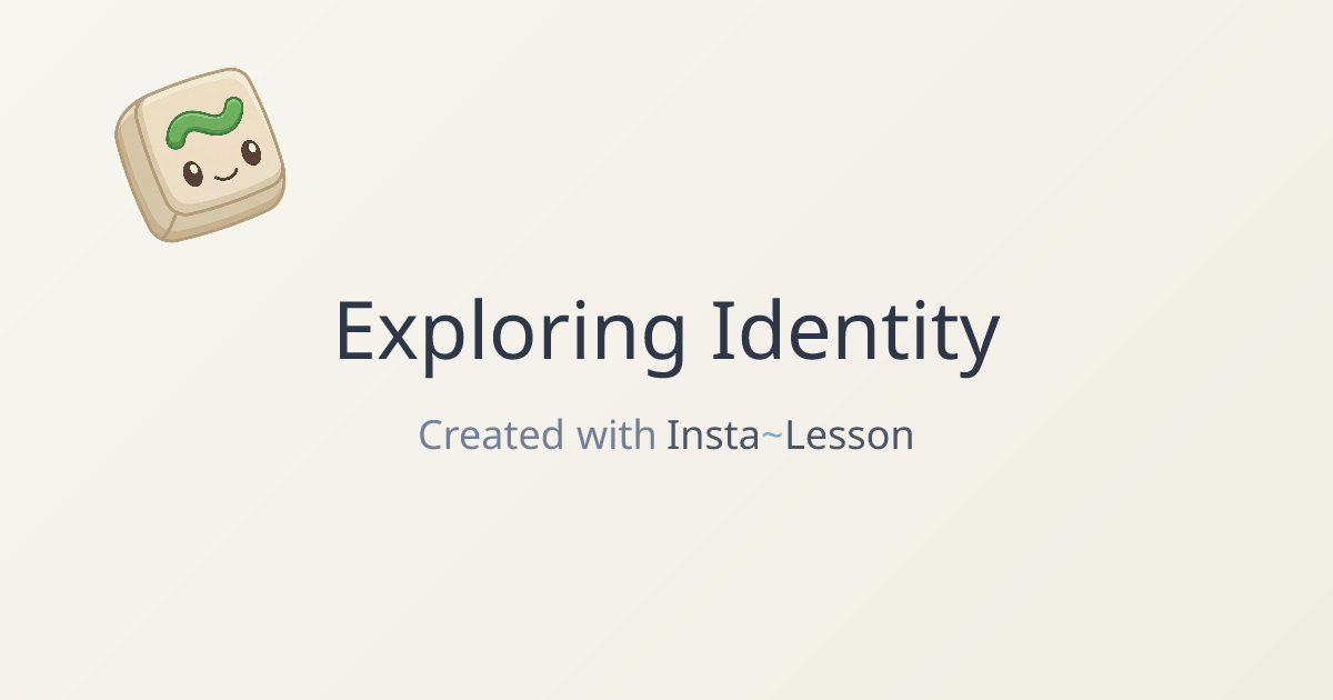 Exploring Identity Lesson Plan for Grade 5 | Free Social Studies Lesson