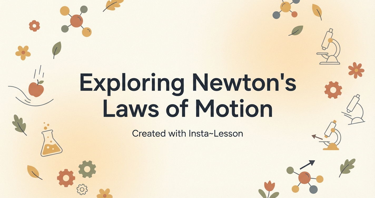 Exploring Newton's Laws Of Motion Lesson Plan for Grade 9th Grade ...