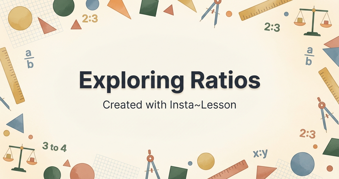 Exploring Ratios Lesson Plan for Grade 5th Grade | Free Math Lesson