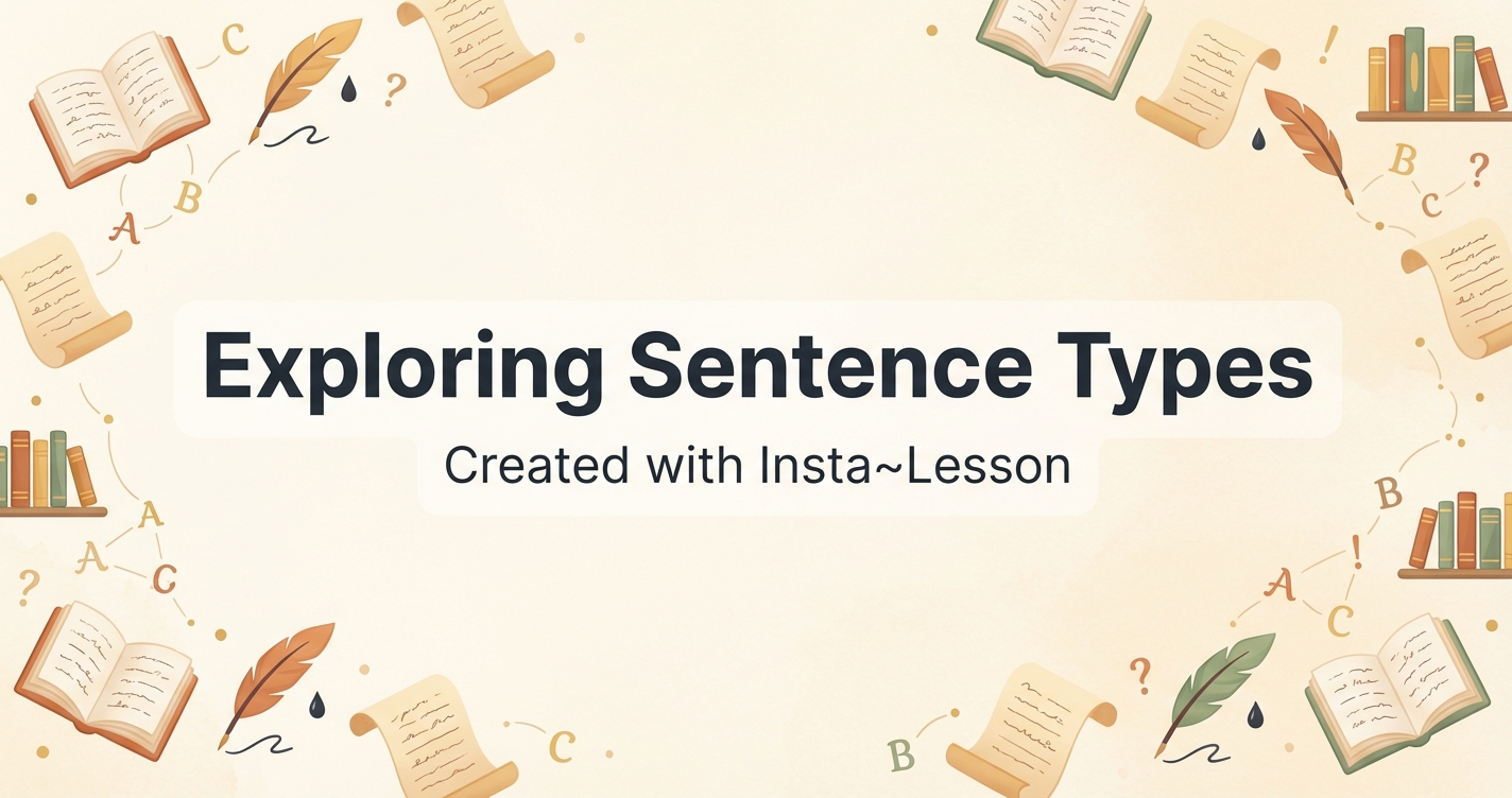 Exploring Sentence Types Lesson Plan for Grade 4th Grade | Free ELA Lesson