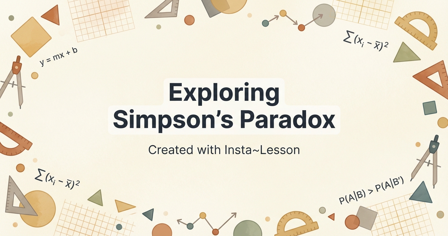 Exploring Simpson's Paradox Lesson Plan for Grade 12th Grade | Free ...