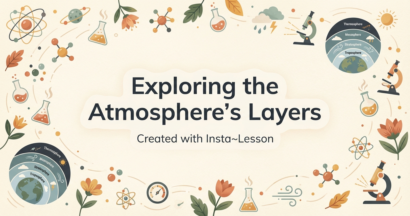 Exploring The Atmosphere's Layers Lesson Plan for Grade 9th Grade ...