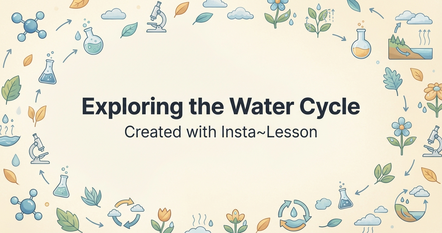 Exploring The Water Cycle Lesson Plan for Grade 6th Grade | Free ...