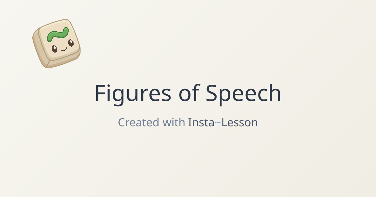 Figures Of Speech Lesson Plan for Grade 10 | Free ELA Lesson