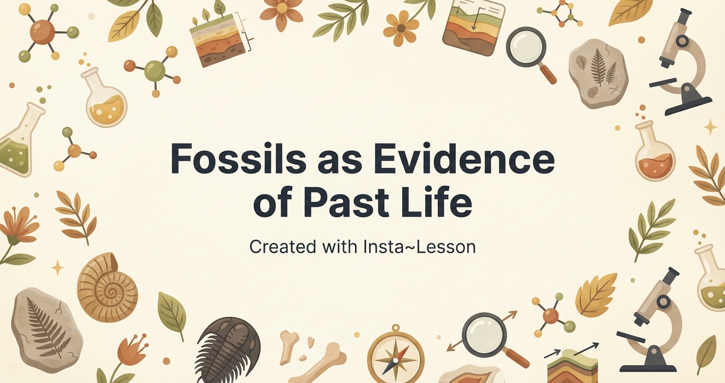 Fossils As Evidence Of Past Life Lesson Plan for Grade 6th Grade | Free ...