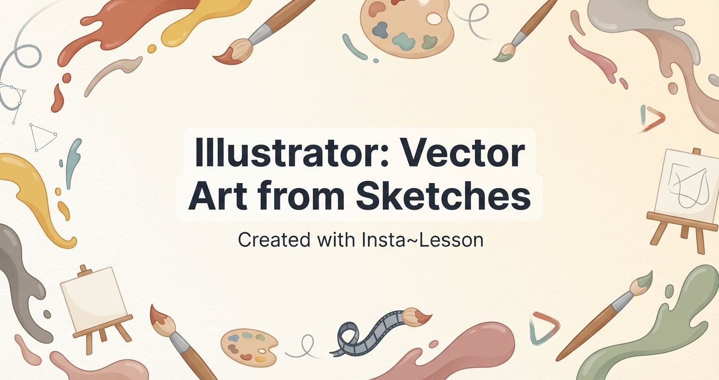 Illustrator: Vector Art From Sketches Lesson Plan for Grade 12th Grade ...