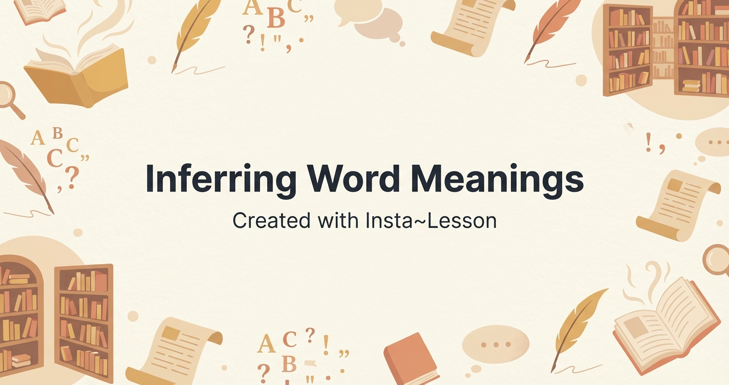 Inferring Word Meanings Lesson Plan for Grade 8th Grade | Free ELA Lesson