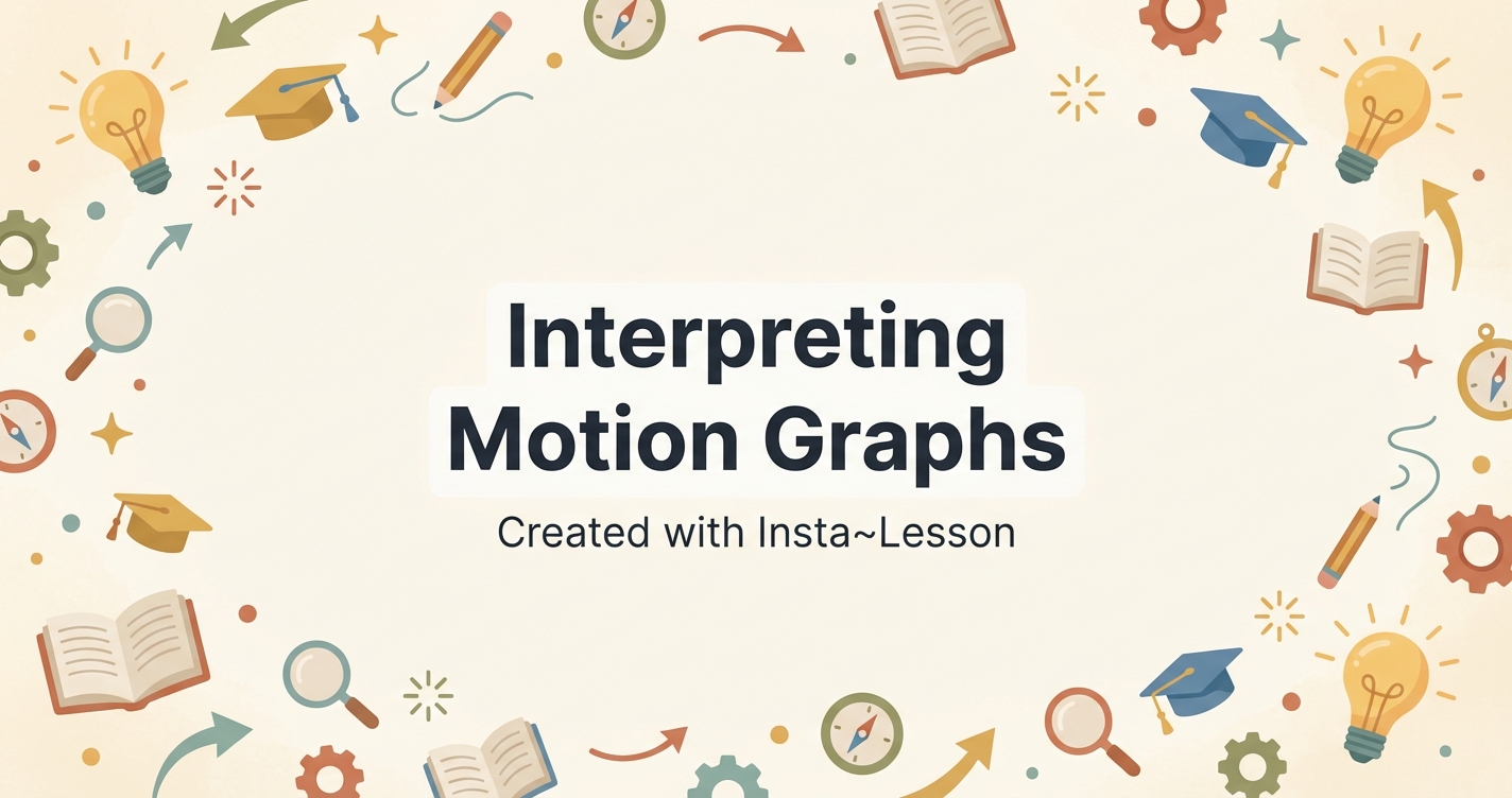 Interpreting Motion Graphs Lesson Plan for Grade 9th Grade | Free ...