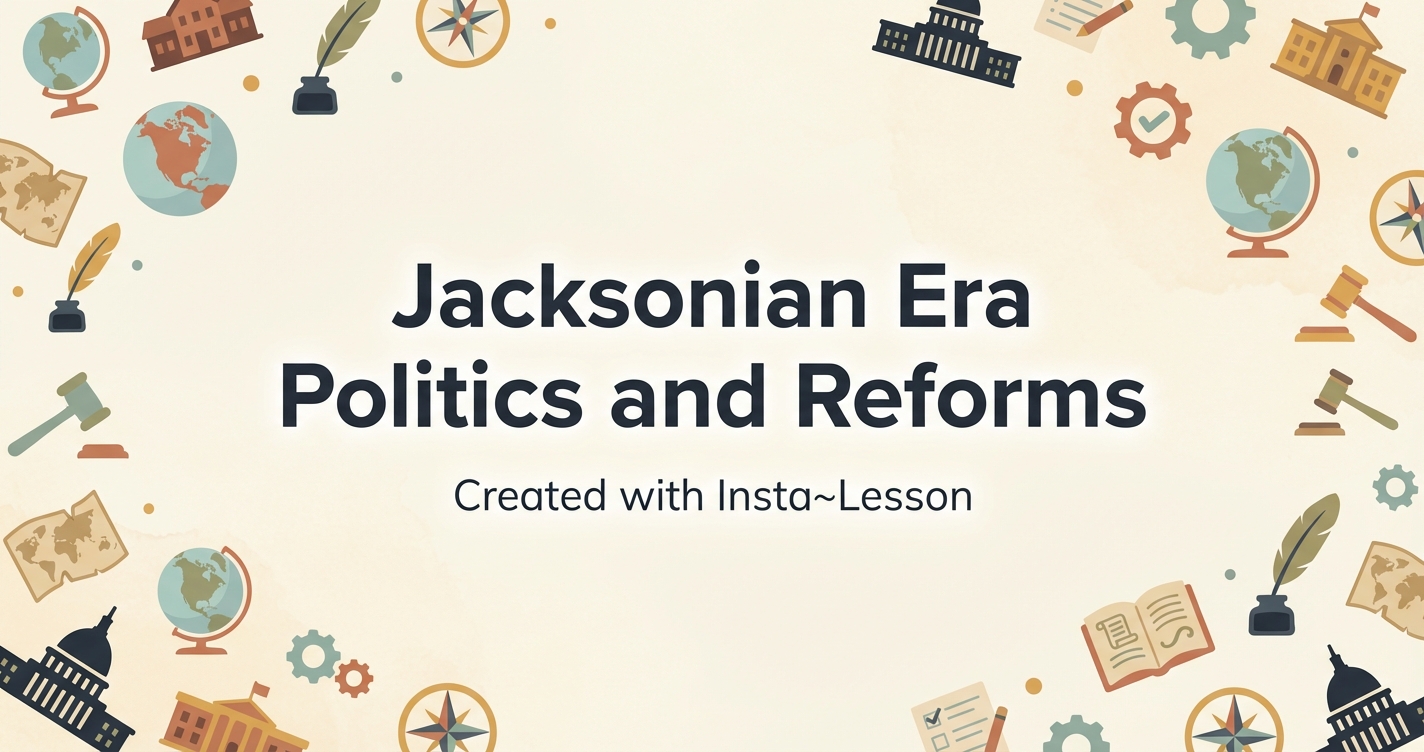 Evaluate the impact of the Jacksonian Era on politics and the reforms ...
