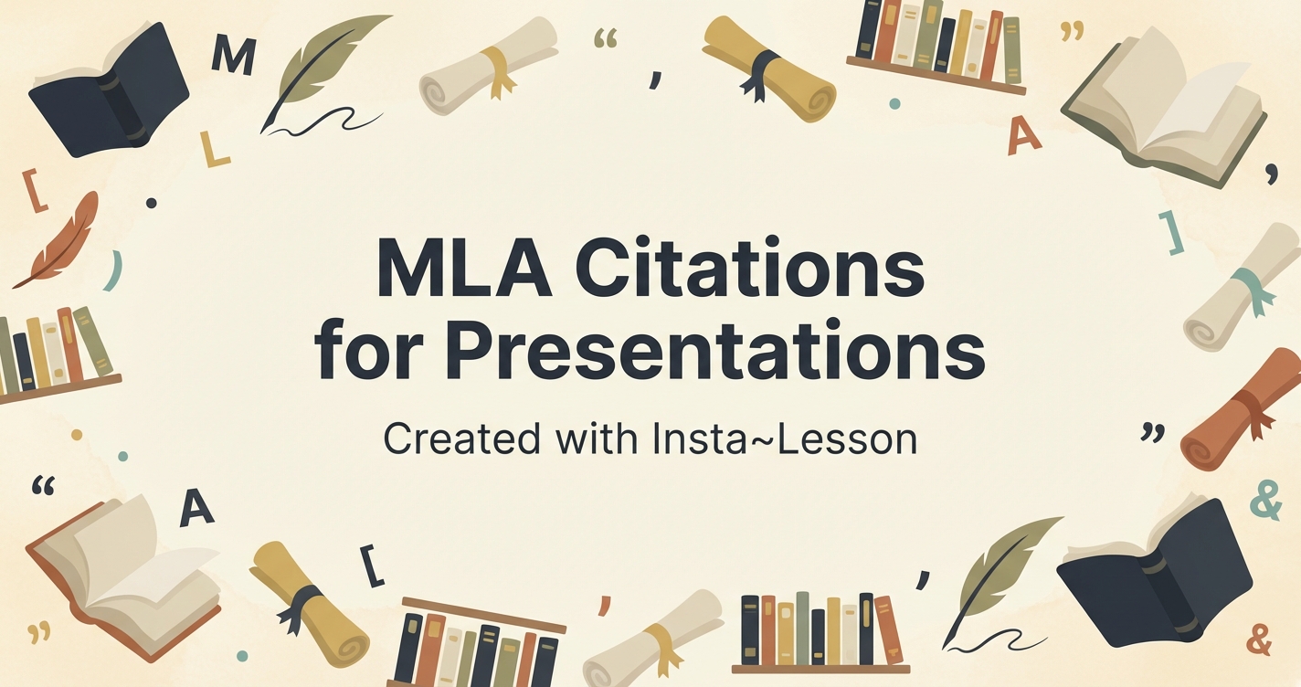 Mla Citations For Presentations Lesson Plan for Grade 11th Grade | Free ...