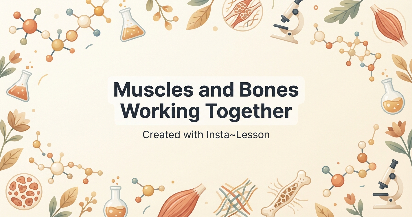 Muscles And Bones Working Together Lesson Plan for Grade 11th Grade ...