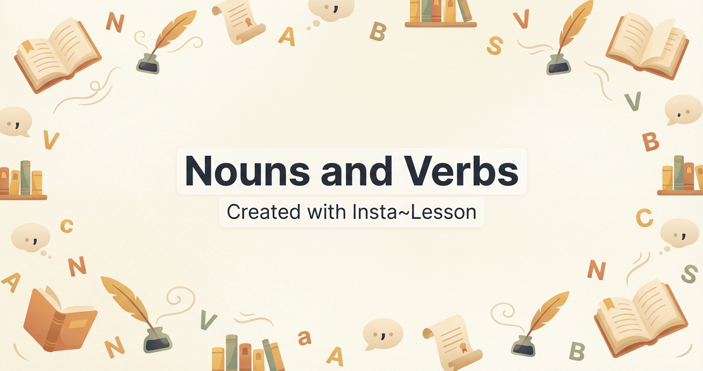 Nouns And Verbs Lesson Plan for Grade 2nd Grade | Free ELA Lesson