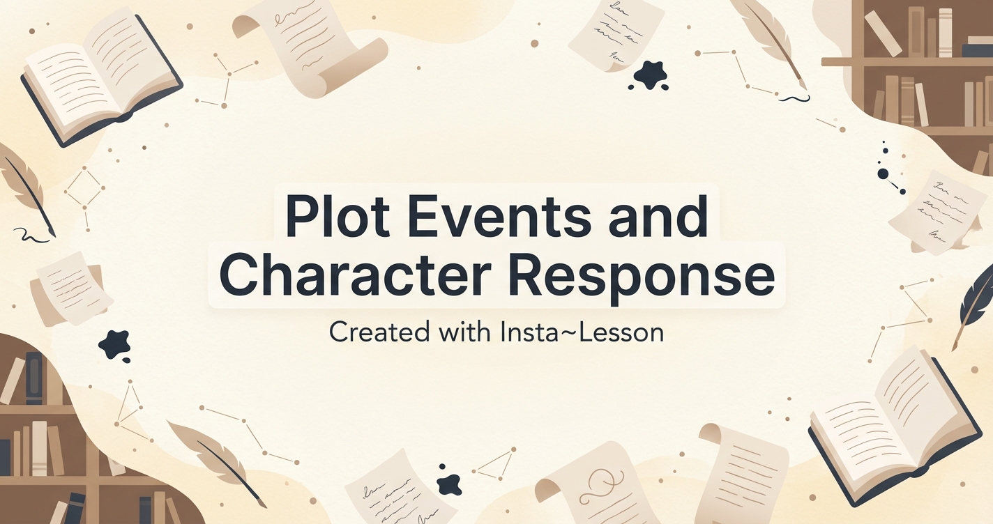 Plot Events And Character Response Lesson Plan for Grade 6th Grade ...