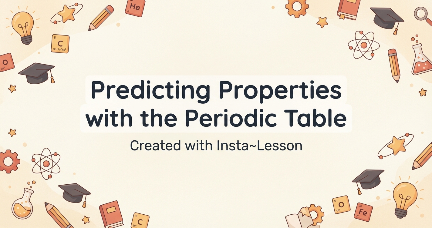 Predicting Properties With The Periodic Table Lesson Plan for Grade ...