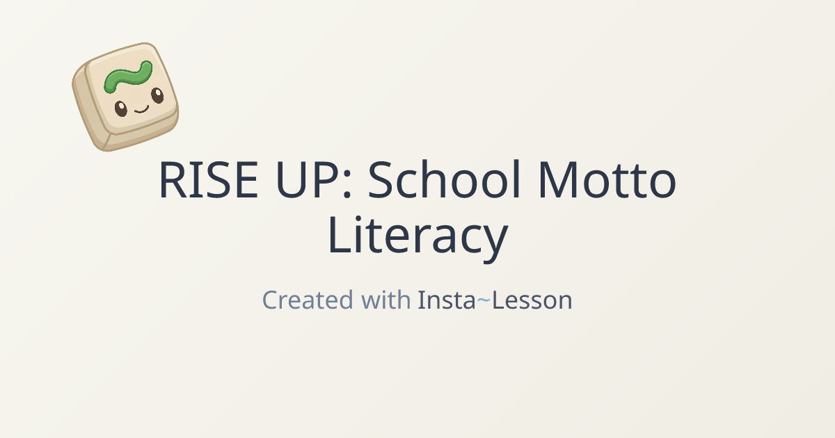 design me a 7 day lesson plan for middle schoolers based on the ...
