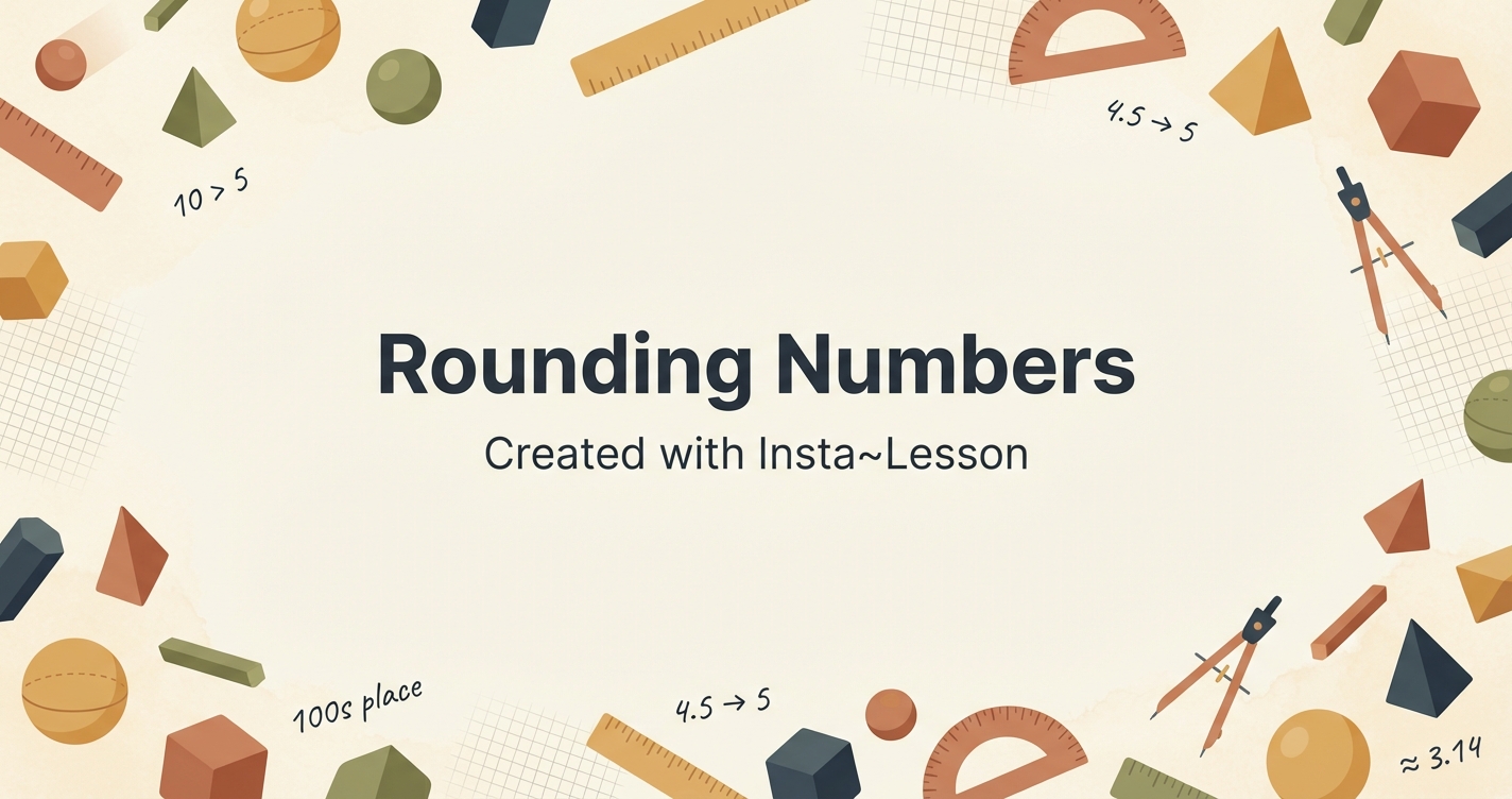 Rounding Numbers Lesson Plan for Grade 7th Grade | Free Math Lesson