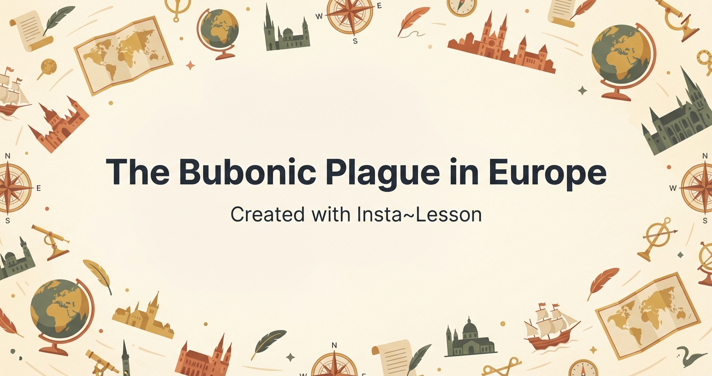 The Bubonic Plague In Europe Lesson Plan for Grade 11th Grade | Free ...