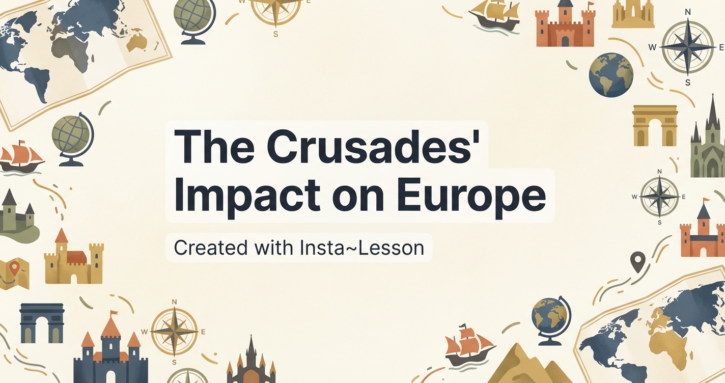 The Crusades' Impact On Europe Lesson Plan for Grade 12th Grade | Free ...