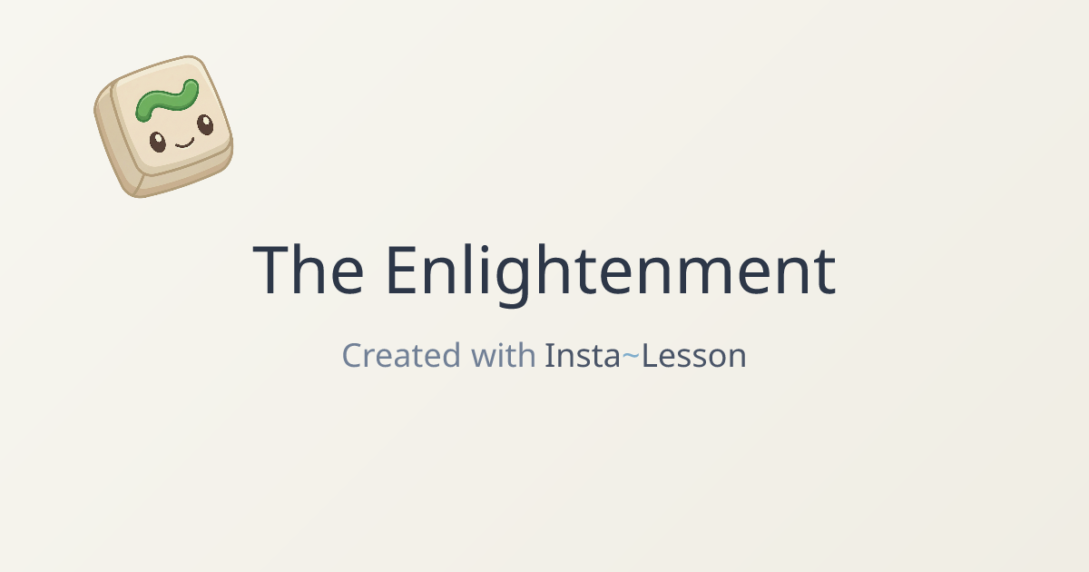 The Enlightenment Lesson Plan for Grade 7 | Free Social Studies Lesson