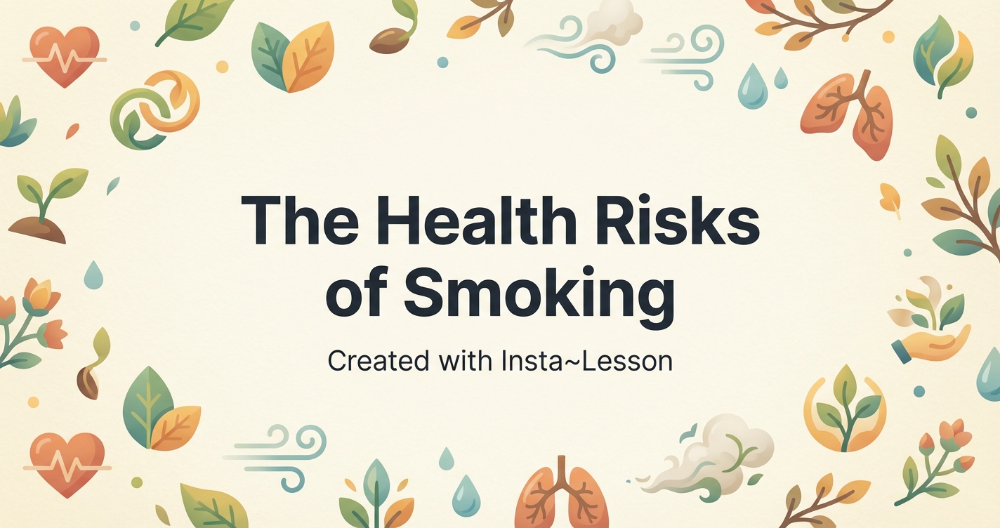 The Health Risks Of Vaping Lesson Plan for Grade 8th Grade | Free ...