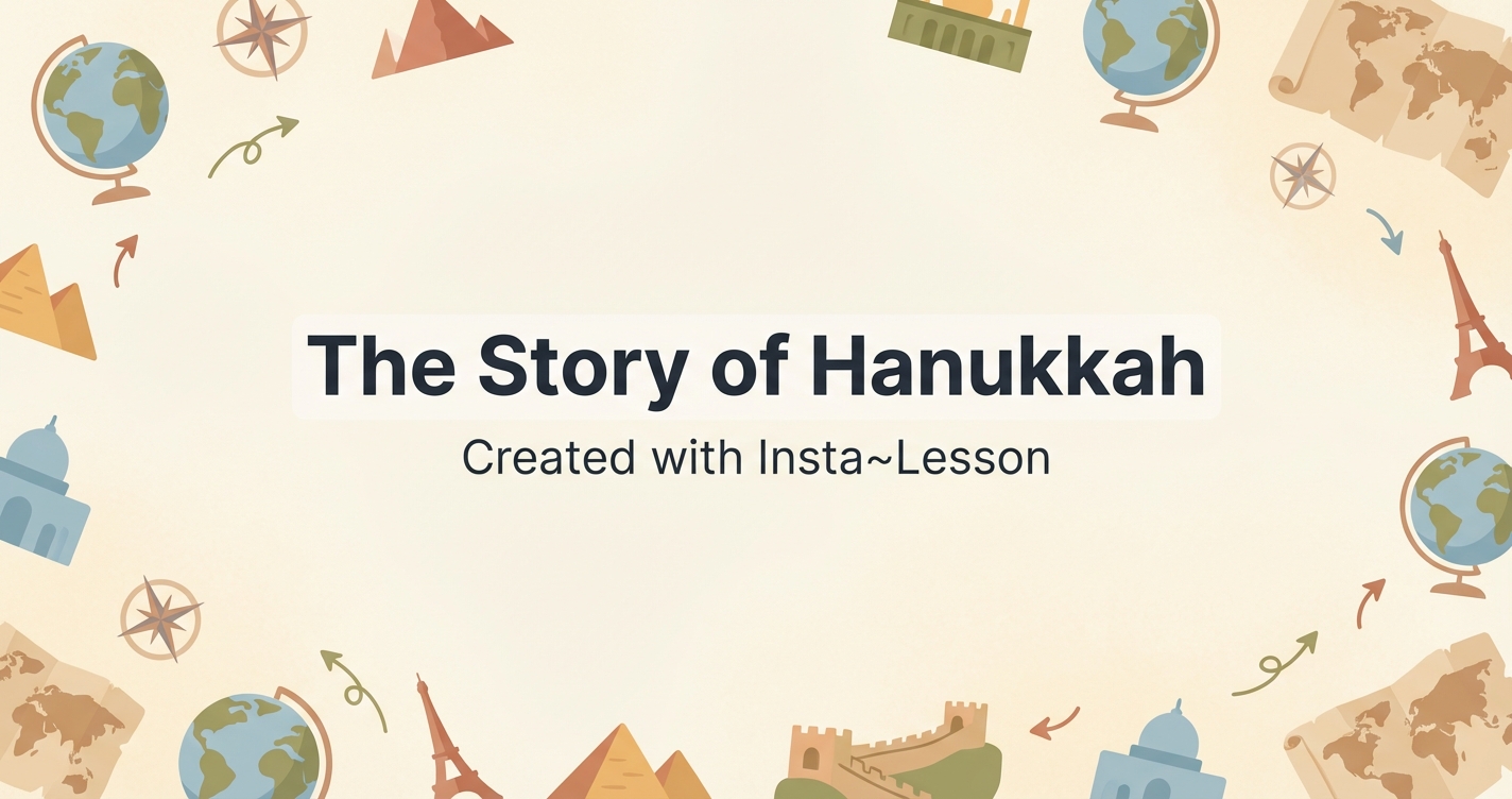 The Story Of Hanukkah Lesson Plan for Grade 4th Grade | Free Social ...