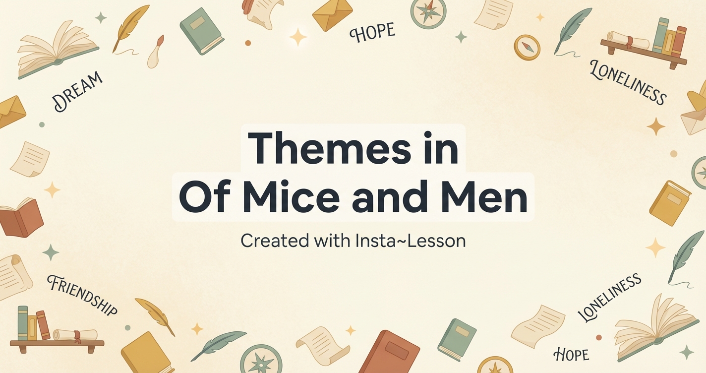 Themes In Of Mice And Men Lesson Plan for Grade 9th Grade | Free ELA Lesson