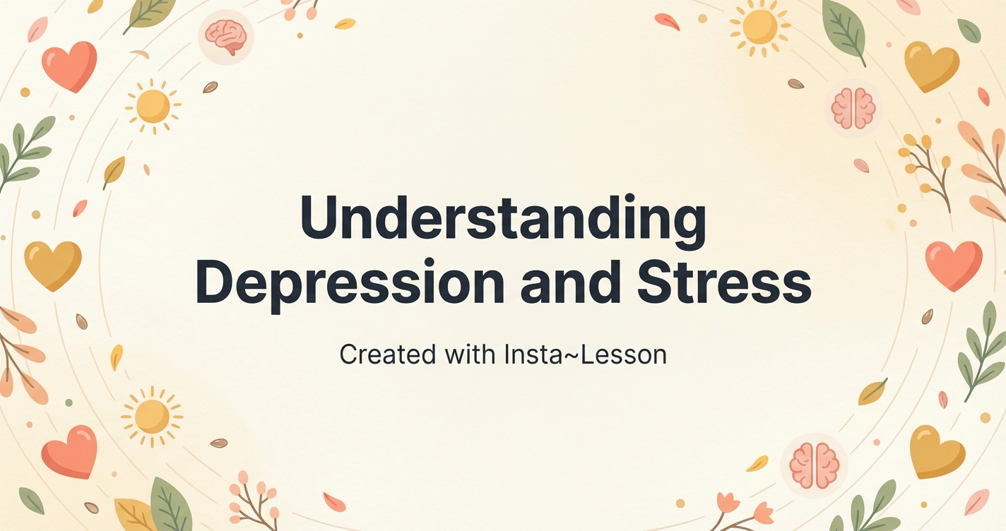 Understanding Depression And Stress Lesson Plan for Grade 9th Grade ...