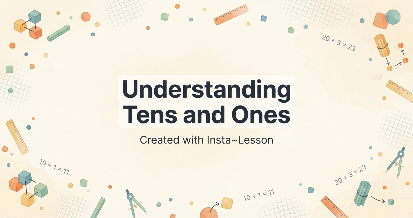 Understanding Tens And Ones Lesson Plan for Grade 2 | Free Math Lesson