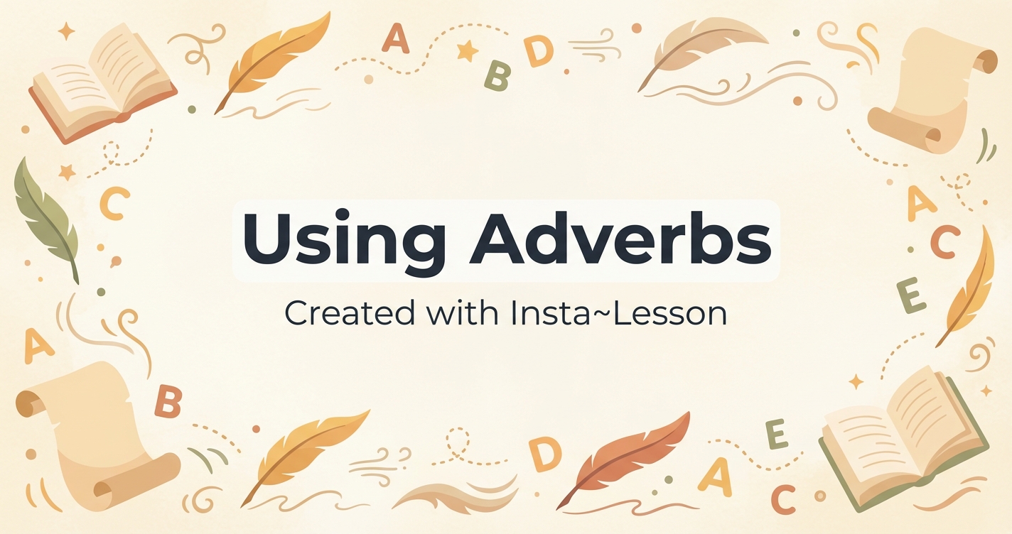 Using Adverbs Lesson Plan for Grade 6 | Free ELA Lesson
